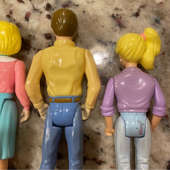 Fisher-Price | Toys | Vintage 9s Playskool Loving Family Dolls Set House Mom Dad Sisters Set 4 ...